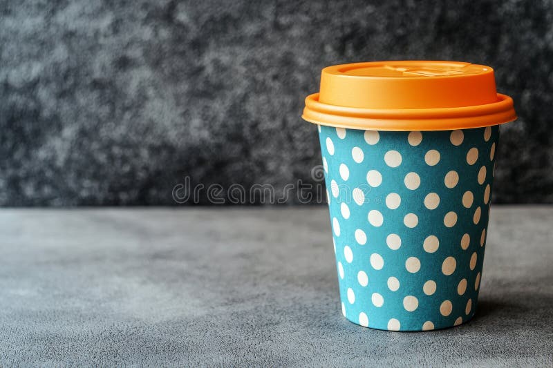 Disposable Coffee Cups with Polka Dots - Creative Packaging Design for ...