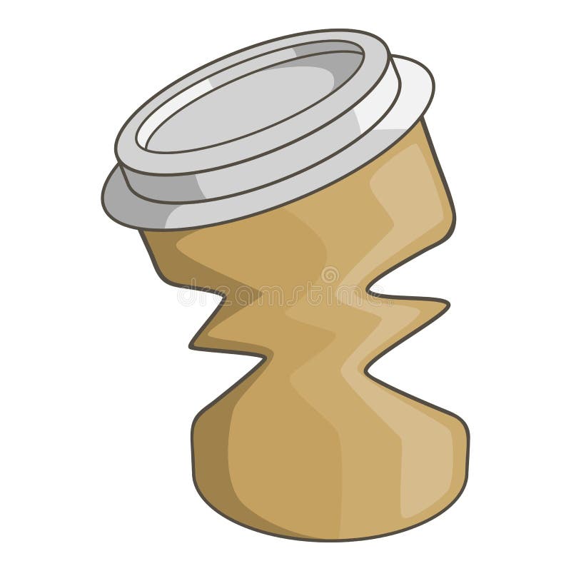 Disposable Coffee Paper Cup Icon, Cartoon Style Stock Vector ...