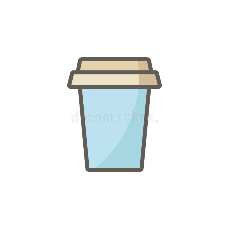 Disposable Cup Icon Vector Design Templates Stock Illustration ...