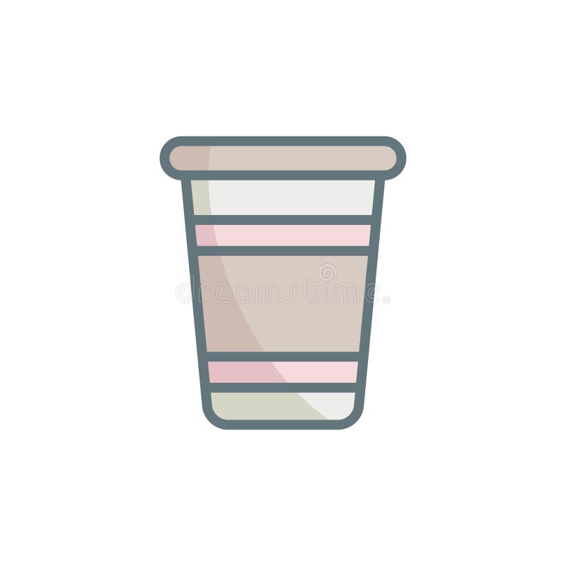 Disposable Cup Icon Vector Design Templates Stock Illustration ...
