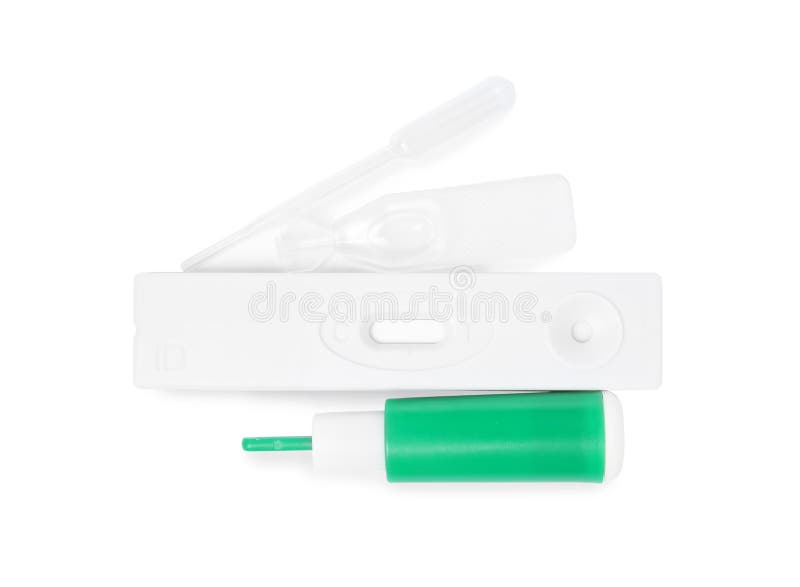 Disposable Express Test Kit for Hepatitis on White Background, Top View ...