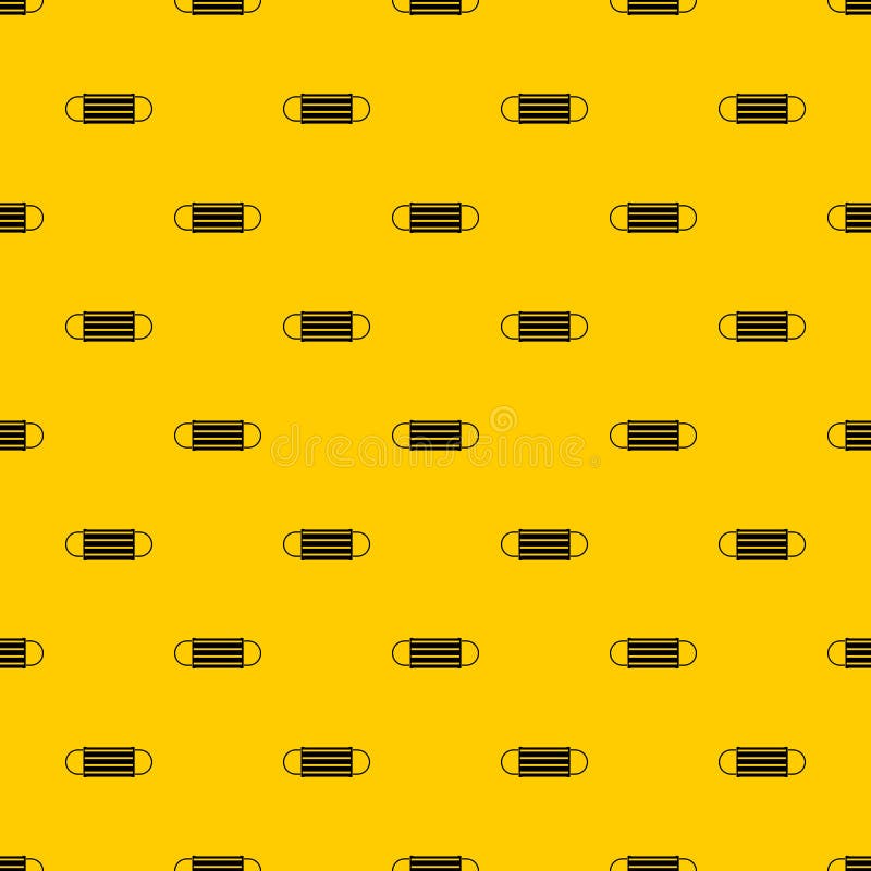 Disposable Face Mask Pattern Vector Stock Vector - Illustration of ...