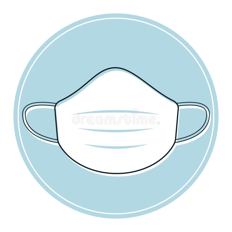 Disposable Medical Face Mask in Flat Design. Stock Vector ...