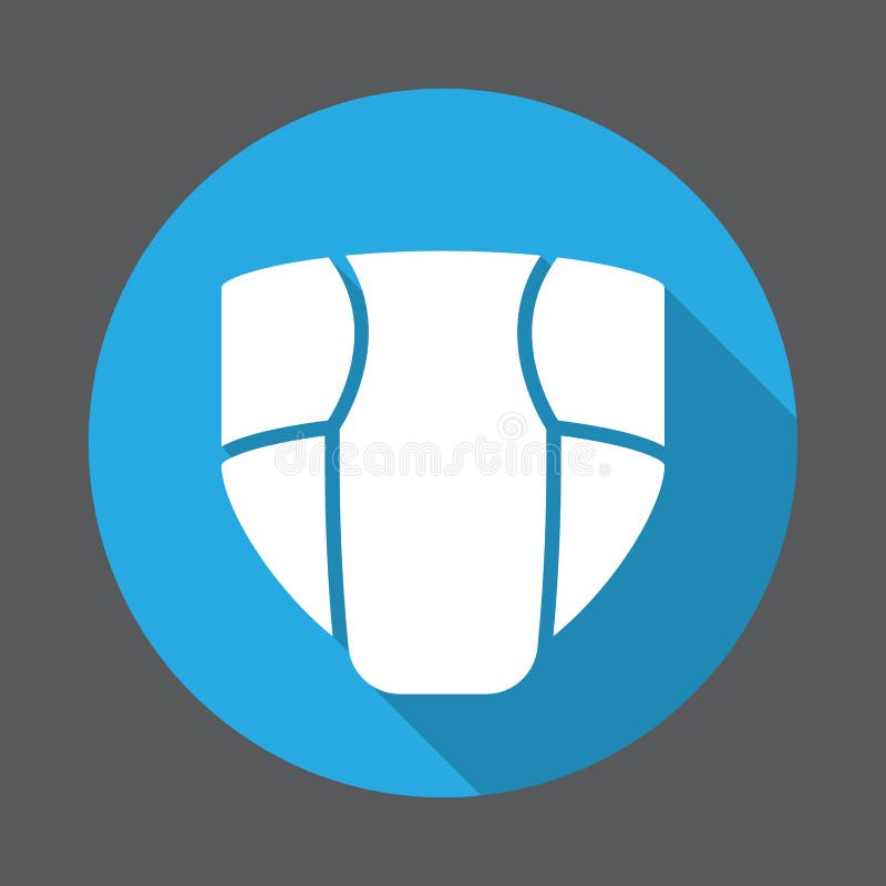 Disposable Nappy, Diaper Flat Icon. Round Colorful Button, Circular ...