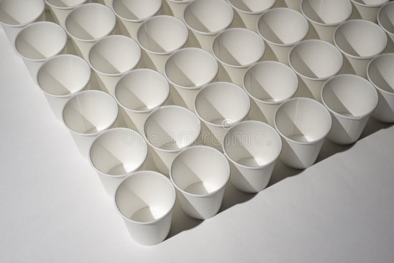 Disposable paper cups stock image. Image of dish, dishes - 177146207
