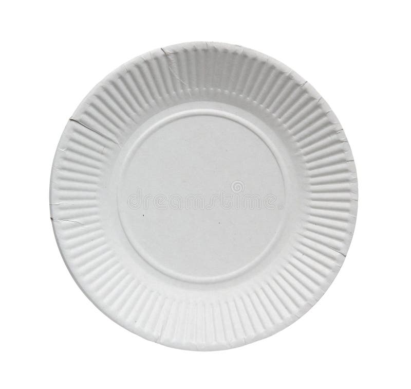 Disposable Paper Plate for Food. Stock Image - Image of disposable ...