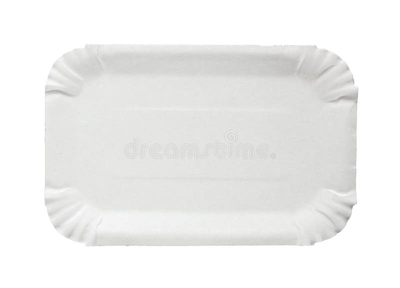 Disposable Paper Plate for Food. Stock Image - Image of disposable ...