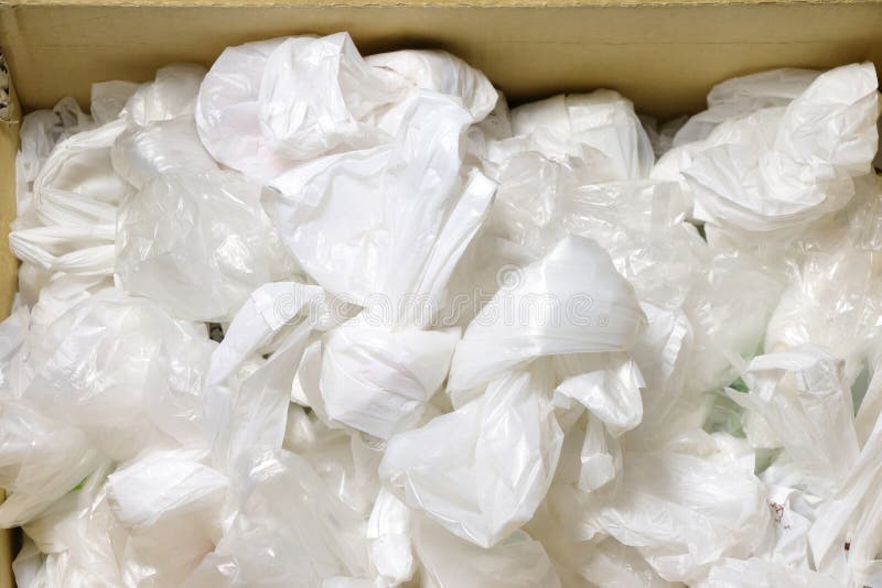 Disposable plastic bags. stock image. Image of disposable - 77234509