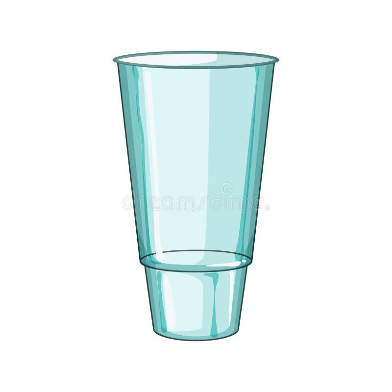 Disposable Plastic Cup Cartoon Vector Illustration Stock Vector ...