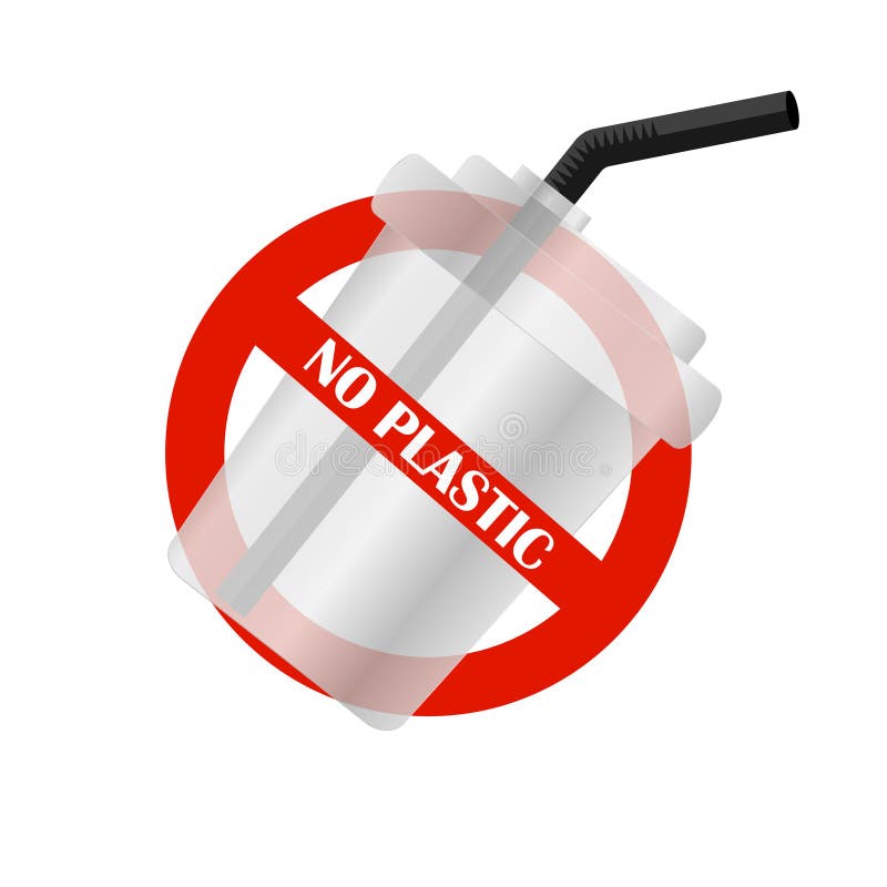 Disposable Plastic Cup. No Plastic. Pollution Problem. Environmental ...