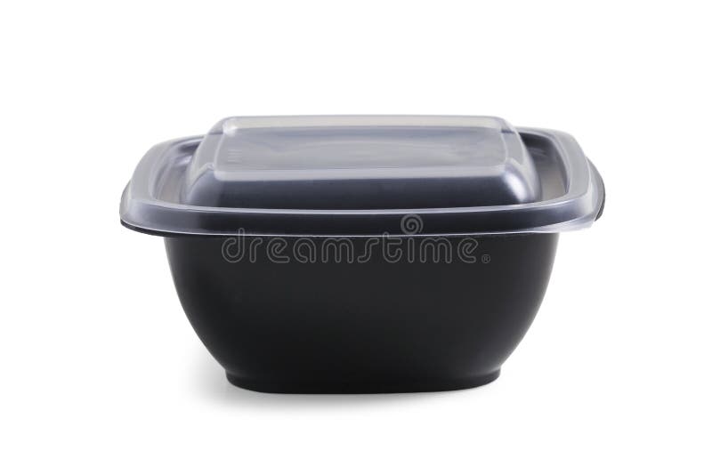 Disposable Plastic Food Container Stock Image - Image of packaging ...