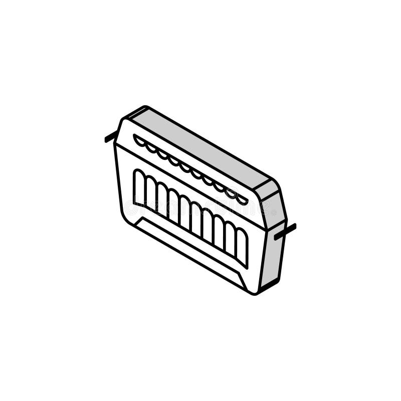 Disposable Plastic Isometric Icon Vector Illustration Stock Vector ...