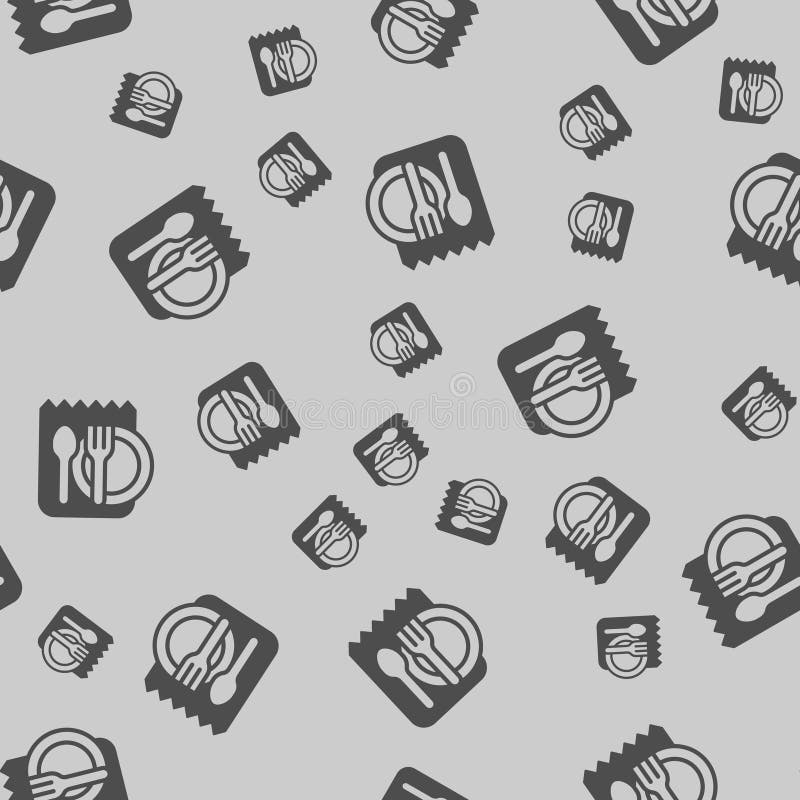 Disposable Plastic Tableware Solid Seamless Pattern, Culinary Cooking ...