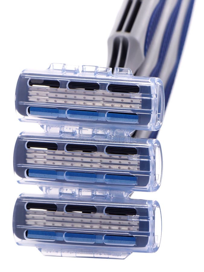 Disposable Razors with Three Blades Stock Photo - Image of body ...