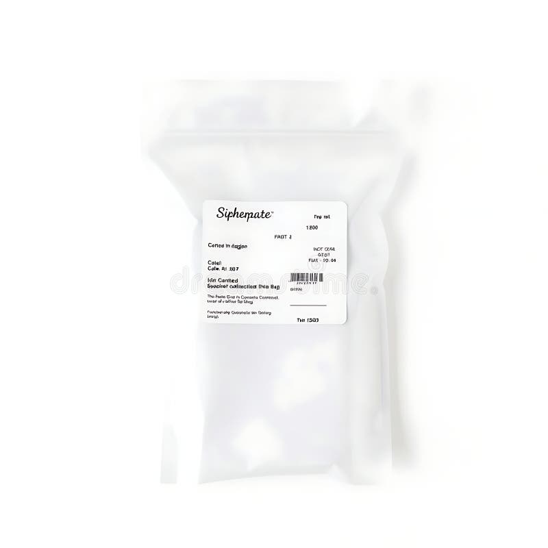 A Disposable Specimen Collection Bag with a Secure Seal Displayed on a ...