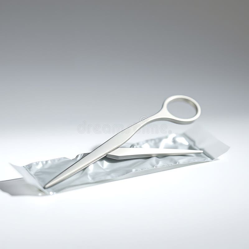 A Disposable Surgical Scalpel with a Sharp, Sterile Blade in Its ...