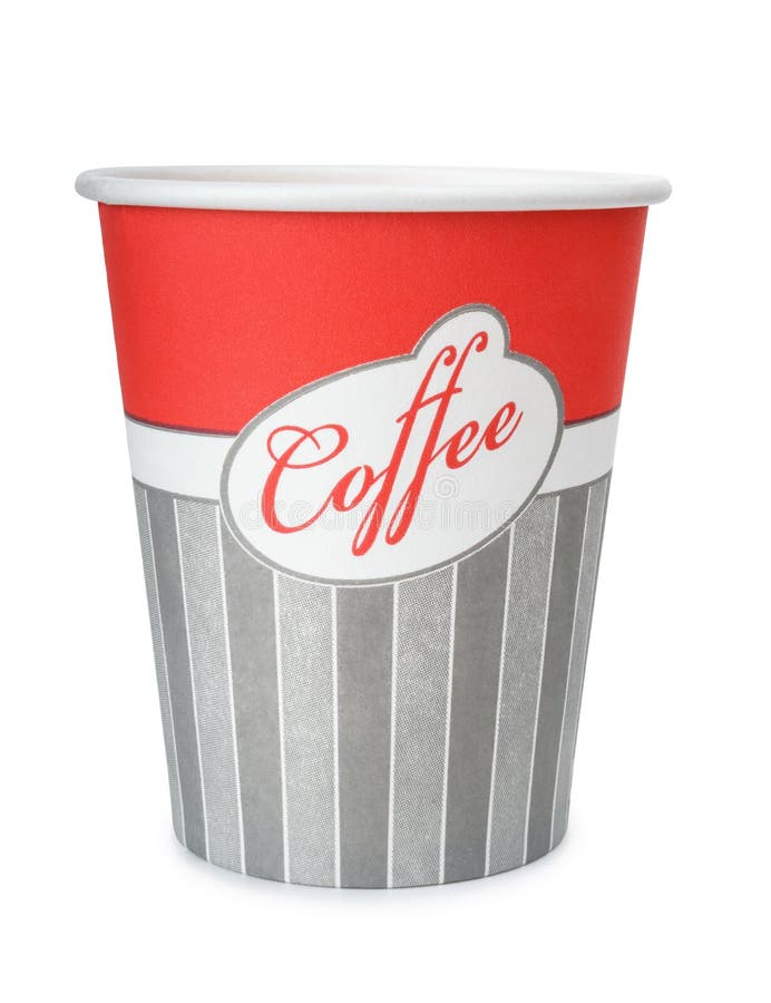 Disposable Take Out Paper Coffee Cup Stock Image - Image of fast ...