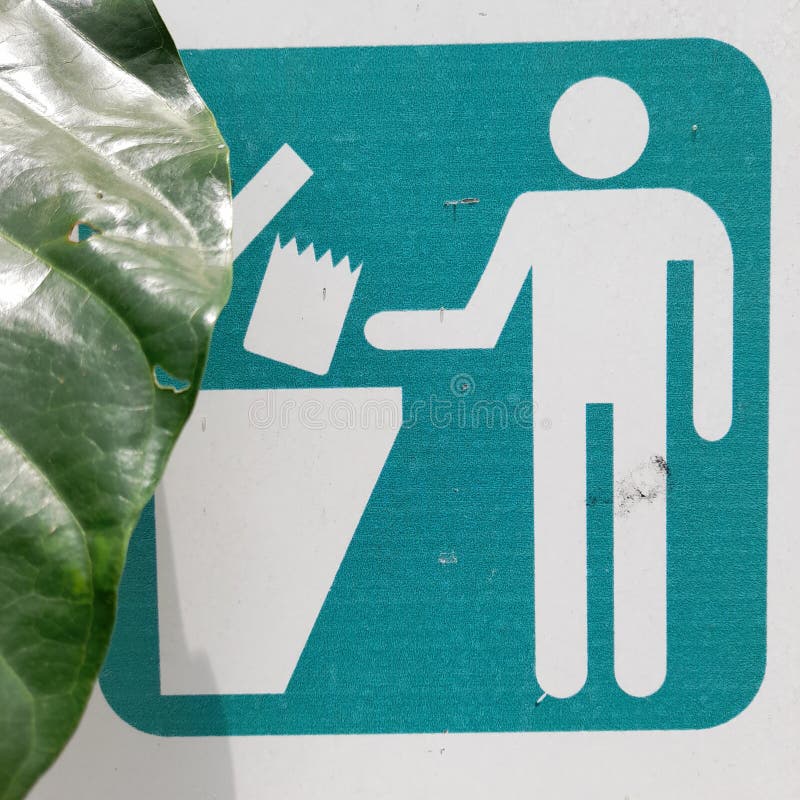 Dispose of Trash Logo Icon in Its Place Stock Image - Image of yellow ...