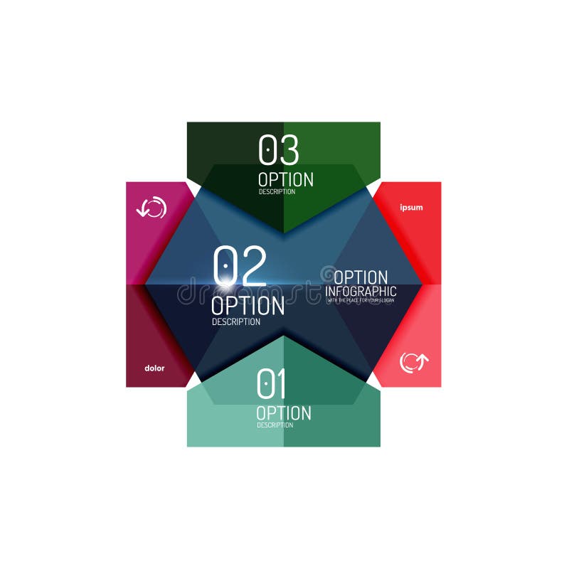 Disposiciones De La Bandera De Infographic Ilustración del Vector ...