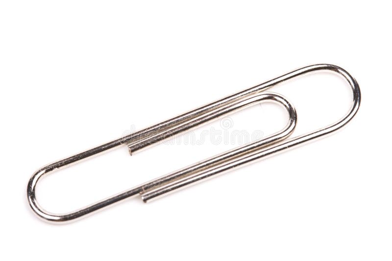 Dispositif De Fixation (trombone) D'isolement Photo stock - Image du ...