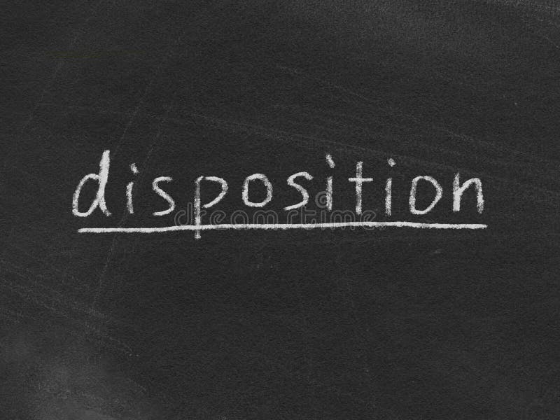 Disposition concept word stock photo. Image of english - 341221500