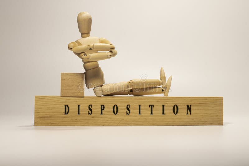 Disposition Was Written on the Wooden Surface. Personal Development and ...