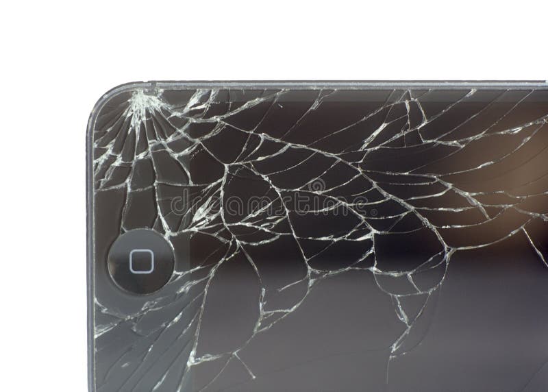 IPhone Rotto Con Lo Schermo Incrinato Fotografia Editoriale - Immagine ...