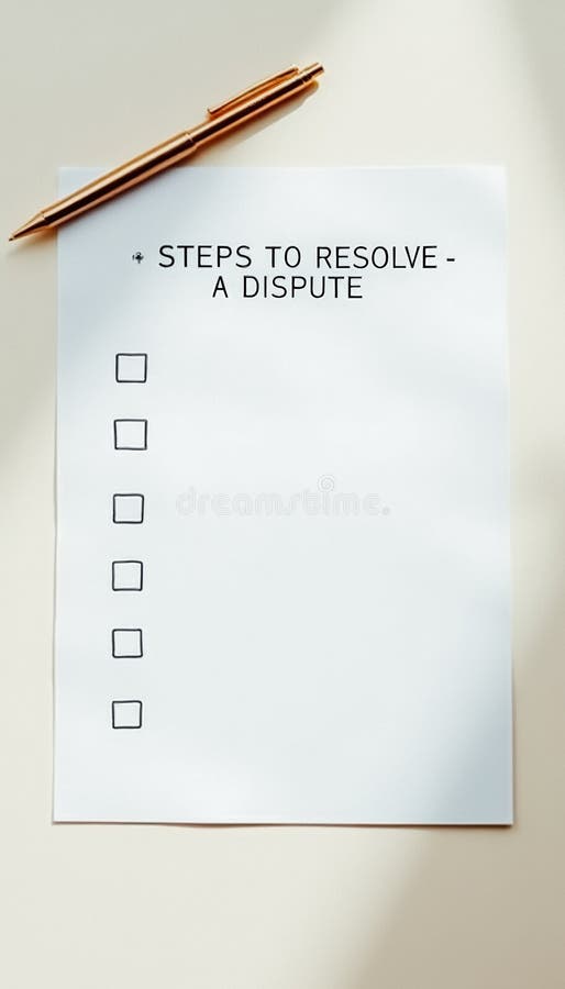 Dispute Resolution Steps stock photo. Image of design - 365780324