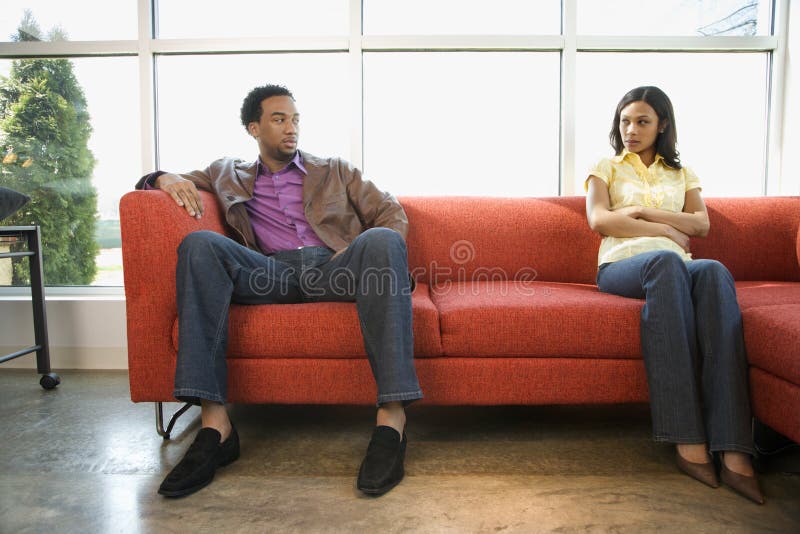 Disputing couple. stock photo. Image of woman, adult, relationship ...