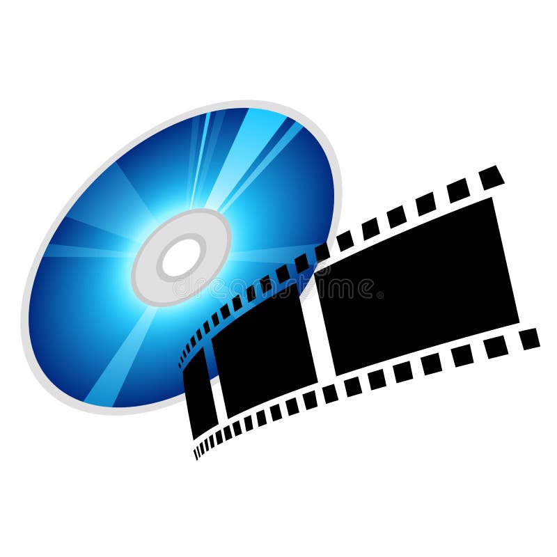 Film De Disque, Icône Plate Visuelle De Vecteur Du CD DVD Illustration ...