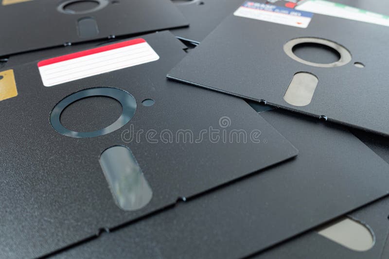 Disquetes De 525 Polegadas Para Fundo De Tecnologia Vintage. Imagem de ...