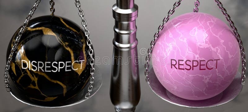 Disrespect or Respect - Weighing Two Choices, Available Options Stock ...