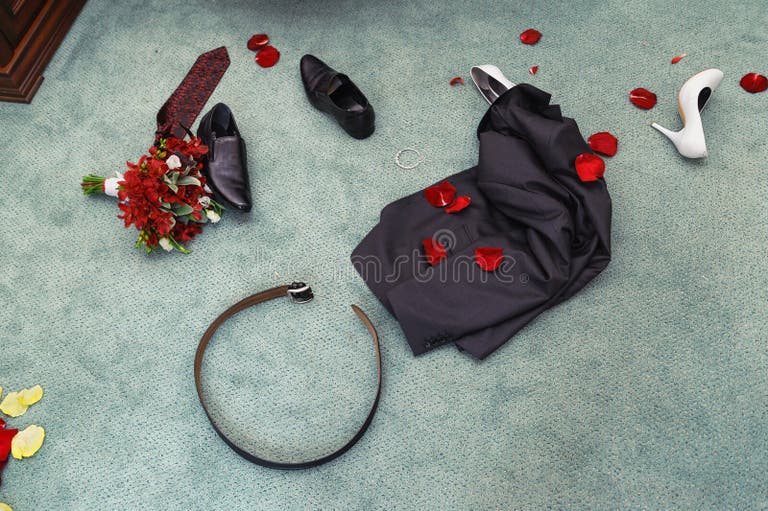 Disrobed wedding clothes stock image. Image of coat, joke - 27038963