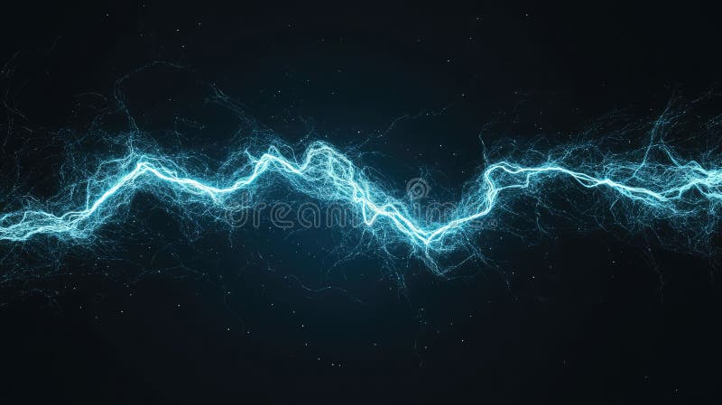 Disruption Collapsing Electric Pulse Stock Illustration - Illustration ...
