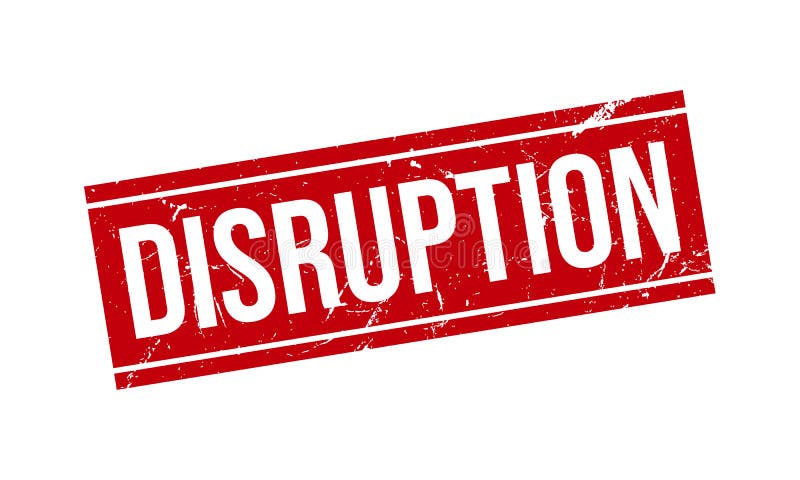 Disruption Rubber Stamp. Disruption Grunge Stamp Seal Vector ...