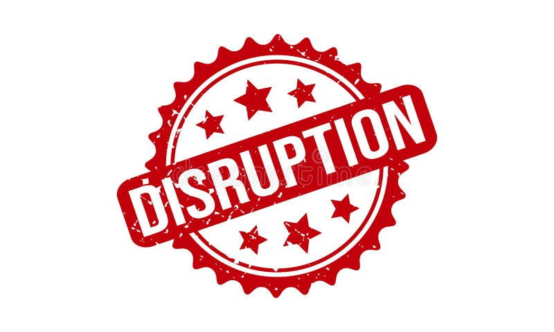 Disruption Rubber Stamp. Disruption Grunge Stamp Seal Vector ...