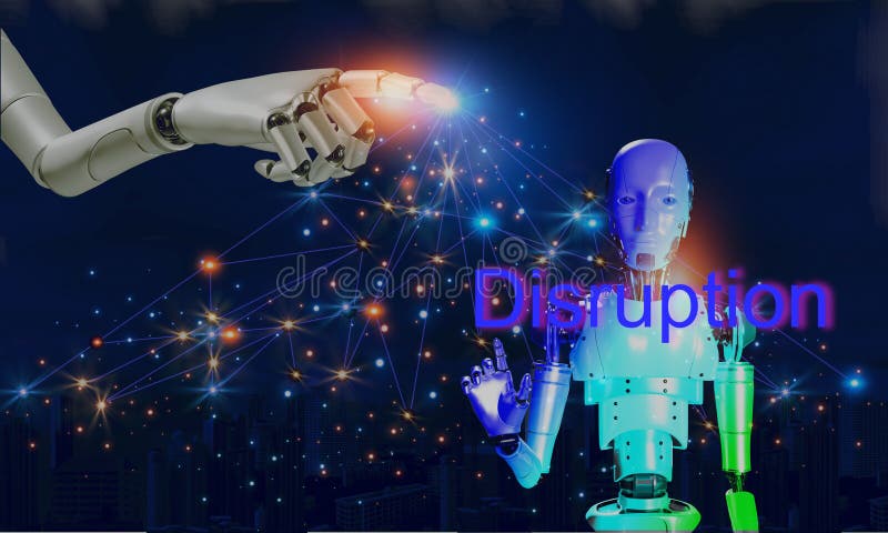 Disruption Technology Artificial Intelligence is Work instead People ...