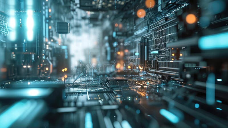 Disruptive Echo: the Essence of Technical Transformation Stock Photo ...