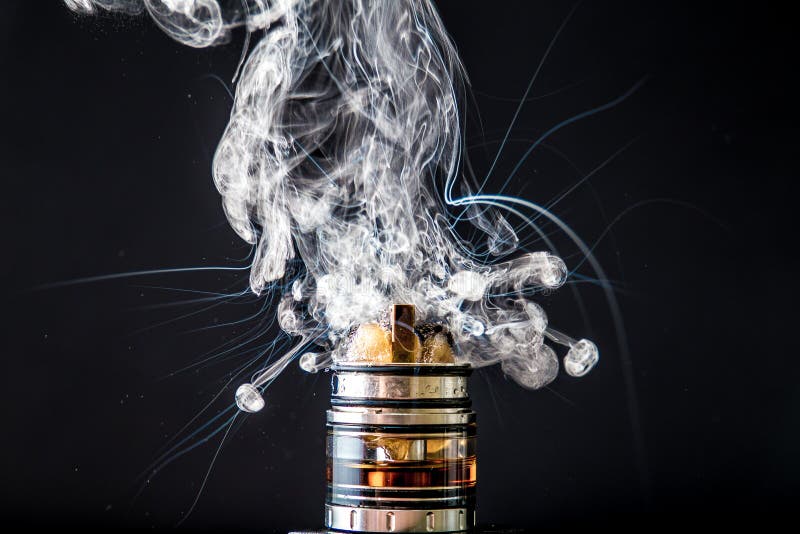 Electronic Cigarette Vape Explosion Cloud Of Vapor Stock Image Image