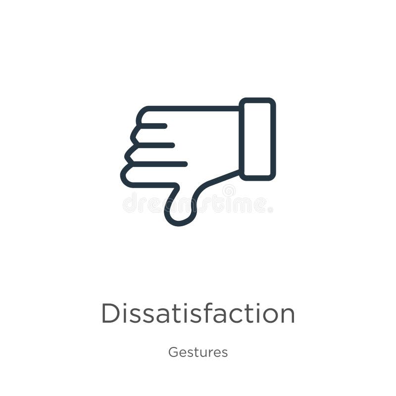 Dissatisfaction Icon Vector. Trendy Flat Dissatisfaction Icon from ...