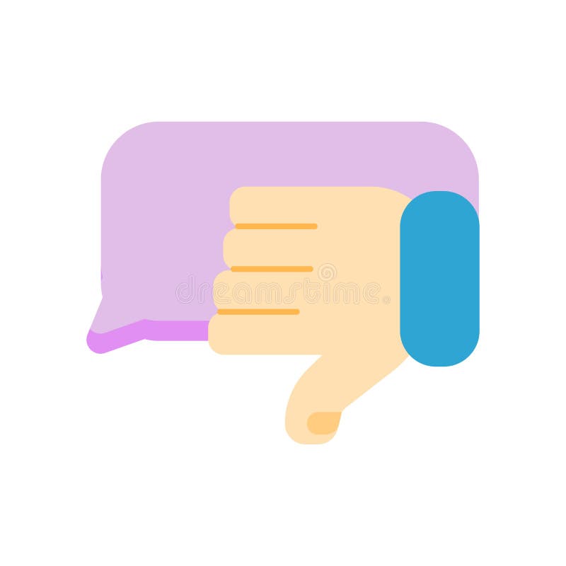 Dissatisfaction Icon in Different Style Vector Illustration. Two ...