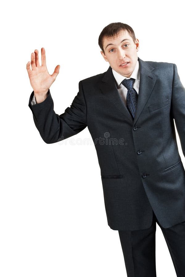 Dissatisfied businessman stock image. Image of business - 12815083
