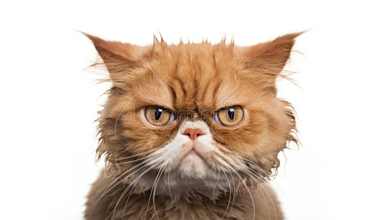 Dissatisfied Cat with a Frown. Stock Image - Image of fluffy, poise: 292738703