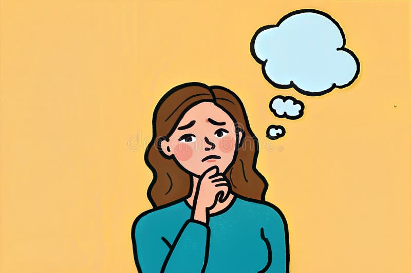 Dissatisfied Face of a Woman with a Questioning Expression Stock ...