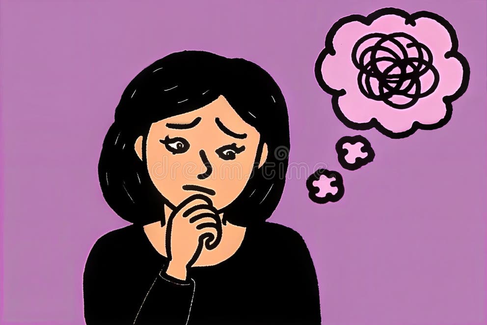 Dissatisfied Face of a Woman with a Questioning Expression Stock ...