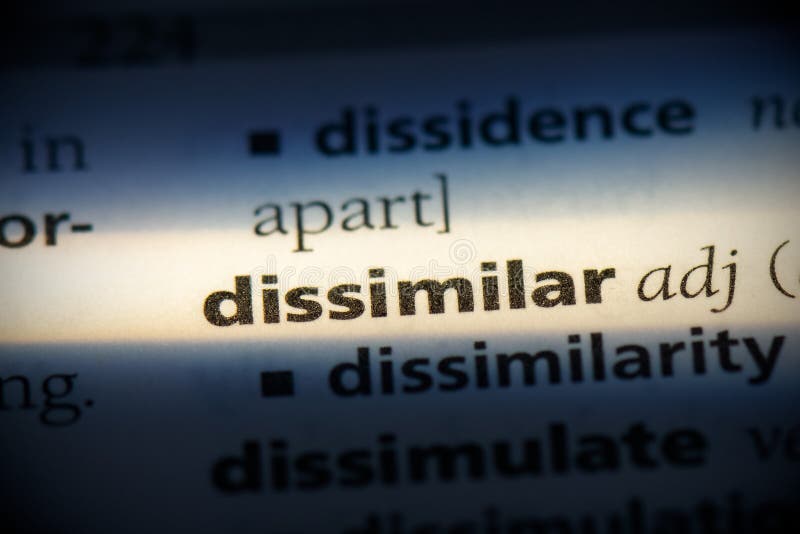 Dissimilar stock image. Image of definition, paper, language - 161393449