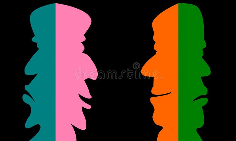 Dissimulation stock illustration. Illustration of schizophrenia - 41901146