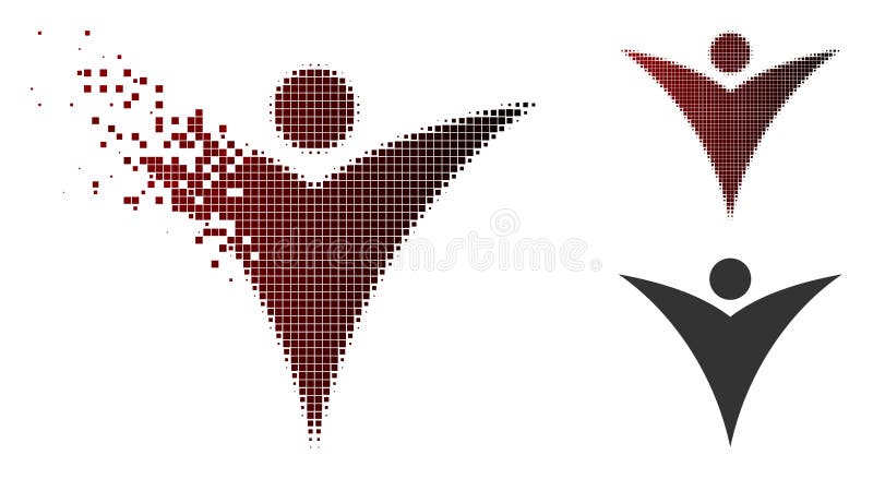 Dissipated Dot Halftone Futuristic Man Icon Stock Vector - Illustration ... Dissipated Dot Halftone Futuristic Man Icon Stock Vector - Illustration ...