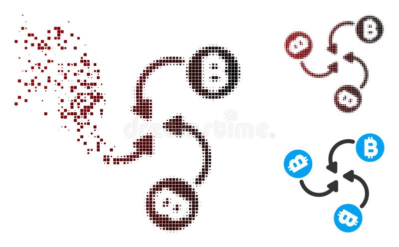 Dissipated Pixel Halftone Bitcoin Mixer Swirl Icon Stock Vector ... Dissipated Pixel Halftone Bitcoin Mixer Swirl Icon Stock Vector ...