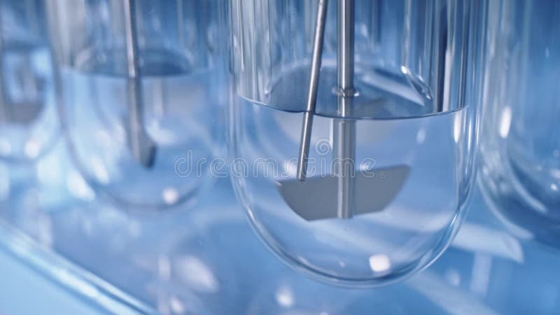 Dissolution Apparatus Testing Medication Pills Stock Footage - Video of ...